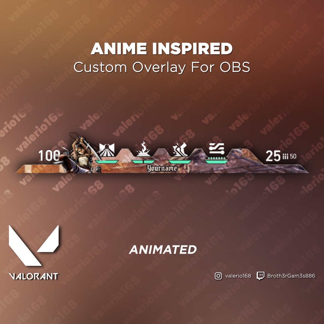 Anime Animated - Valorant Custom Overlay for Streaming on Youtube ...