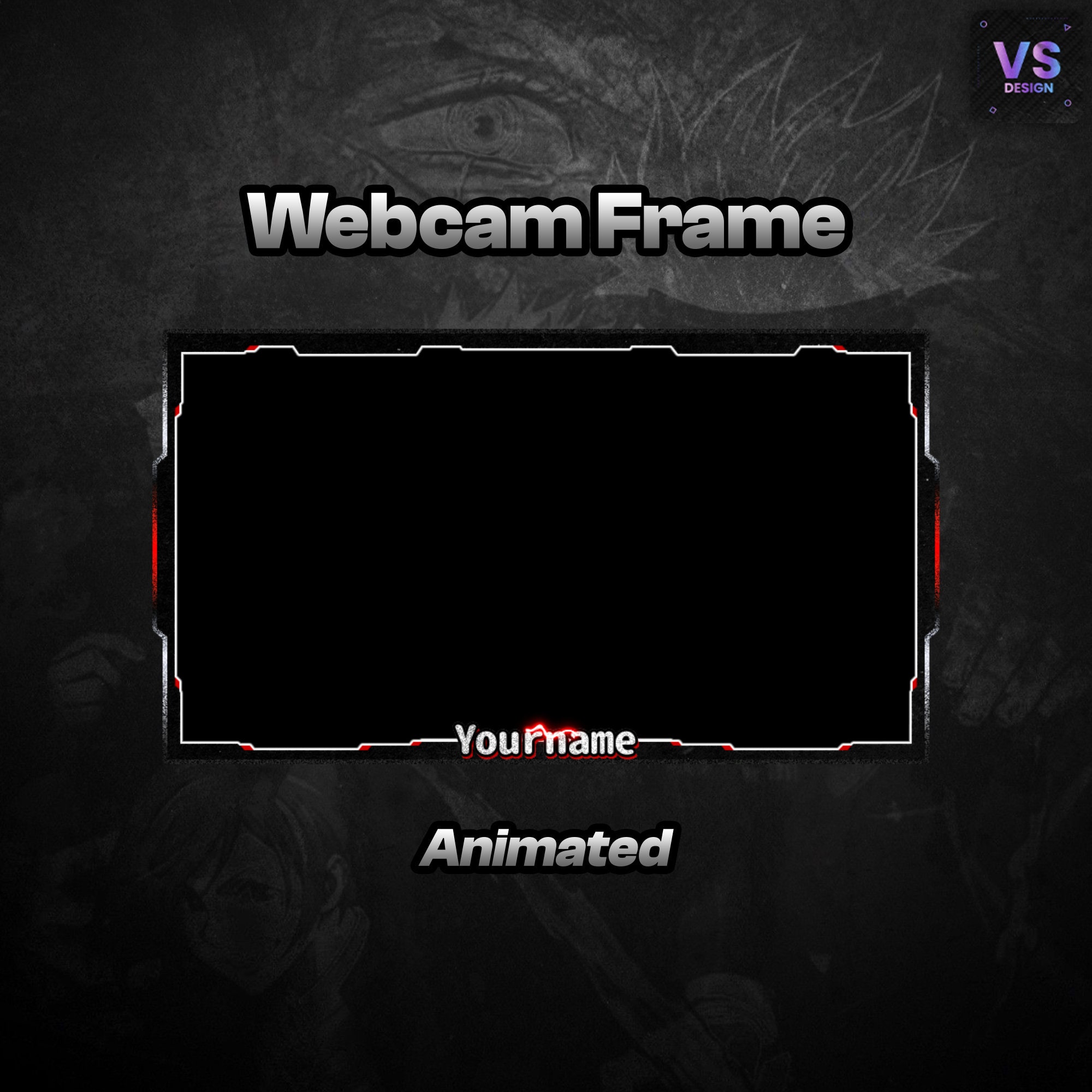 Animated Red Webcam Frame Overlay for OBS/SLOBS - Etsy