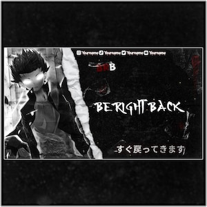 Animated Anime Dark Stream Pack Overlay | Screen, Webcam Frame ...