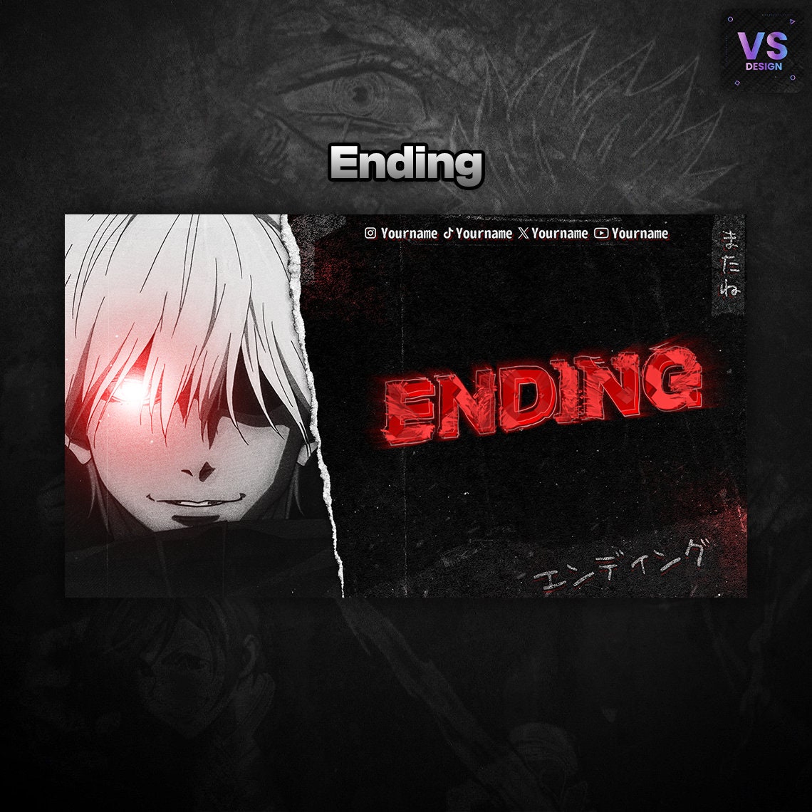 Animated Anime Streaming Pack Overlay Screen, Webcam Frame, Transition ...