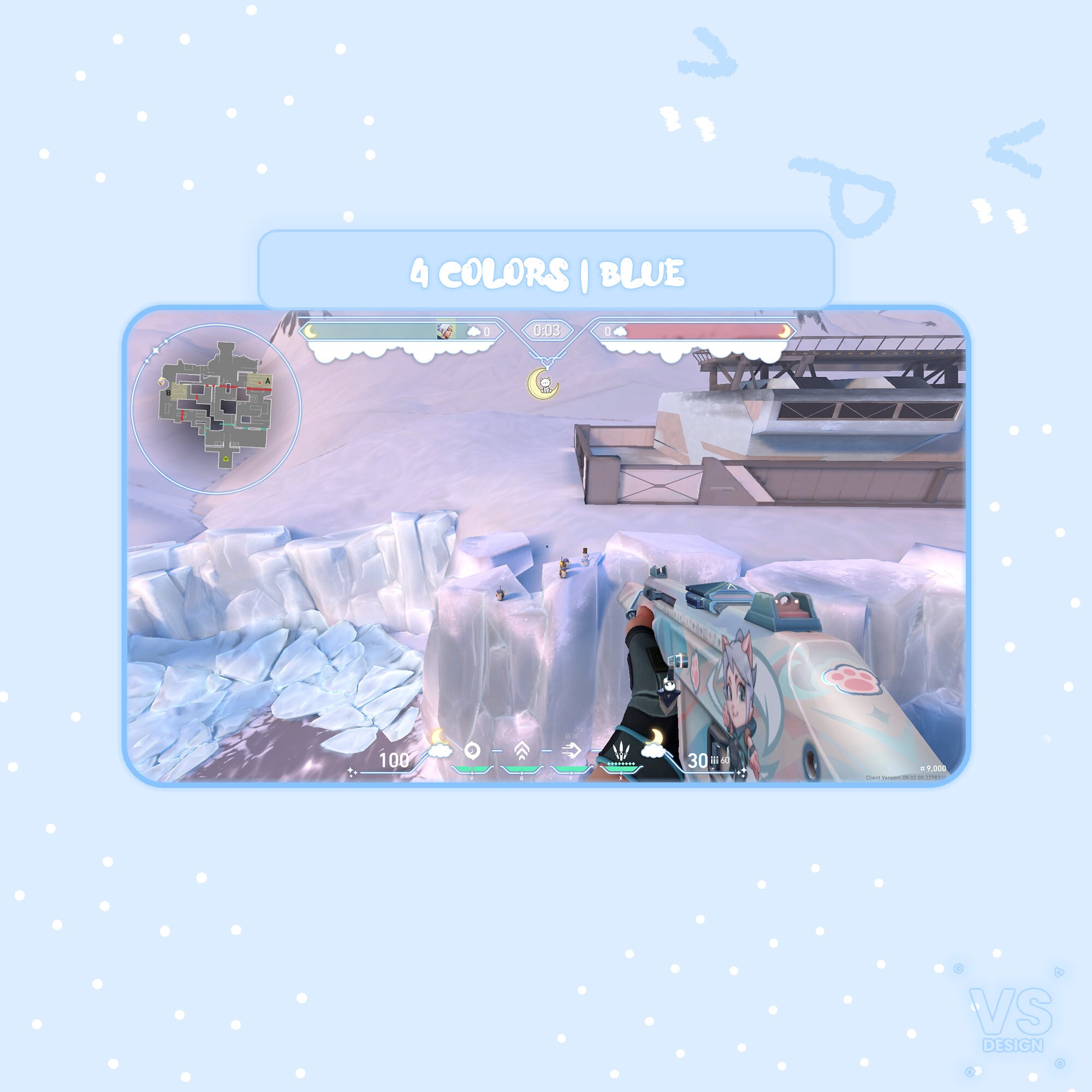 Valorant HUD Overlay Cloudy Night for Streaming on Twitch, Youtube and ...