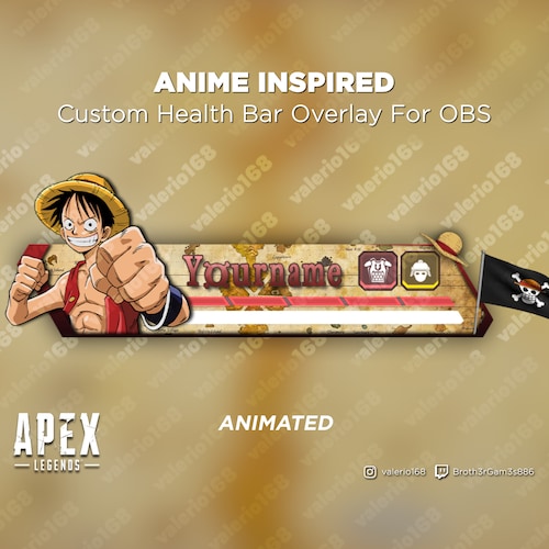 Anime Animated Apex Legends Custom Health Bar Overlay for - Etsy
