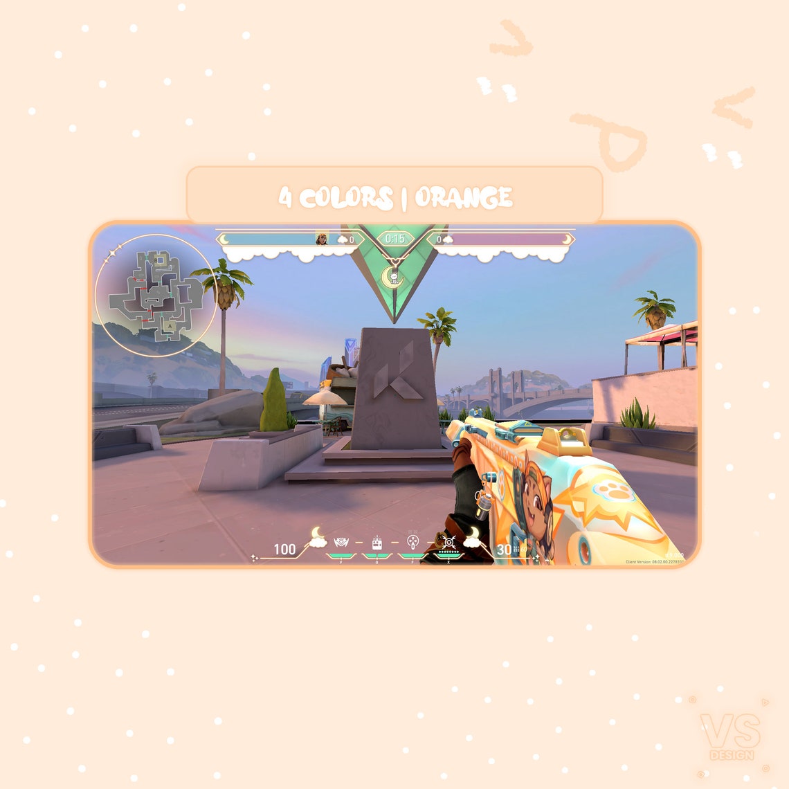 Valorant HUD Overlay Cloudy Night for Streaming on Twitch, Youtube and ...