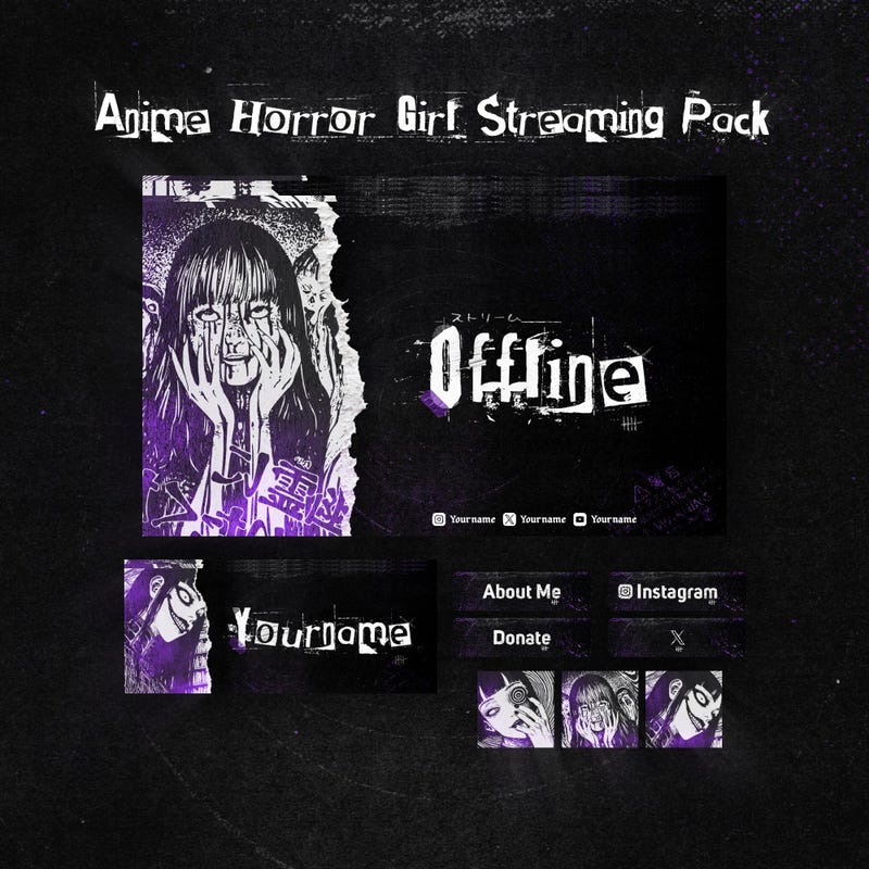 Horror Manga Panels - Etsy