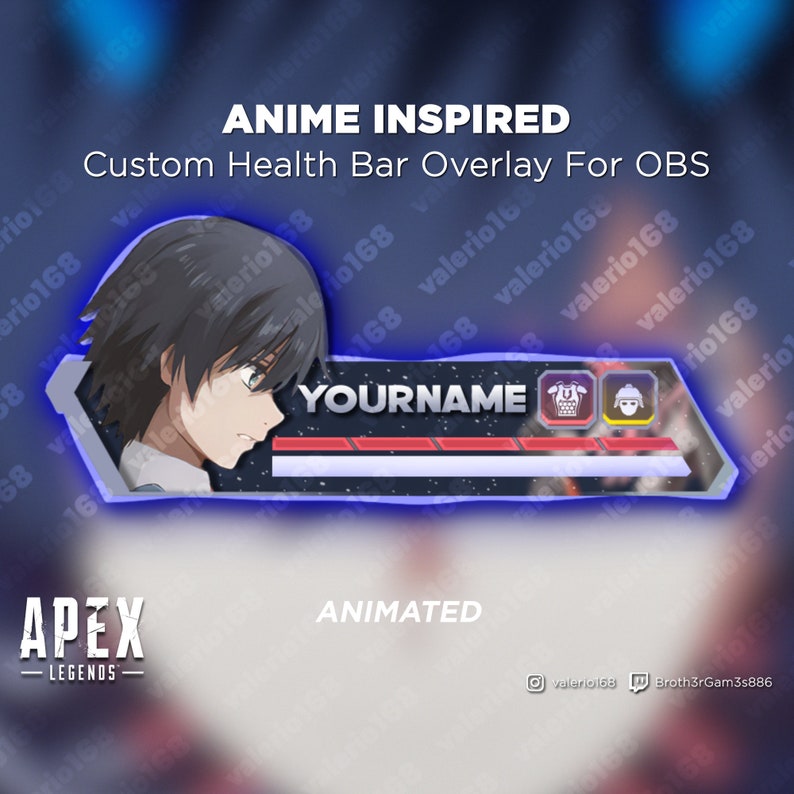 Anime Animated Apex Legends Custom Health Bar Overlay for - Etsy Hong Kong