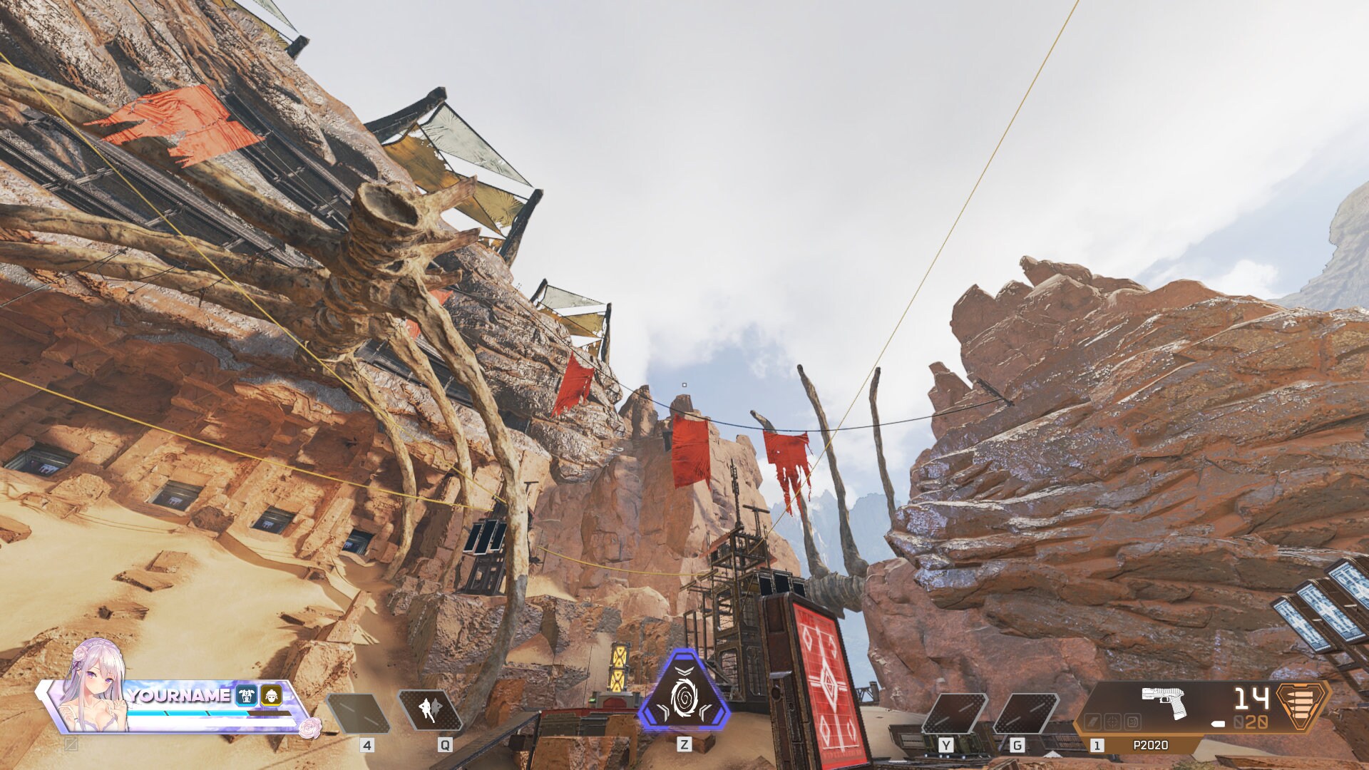 Anime Girl Animated Apex Legends Custom Health Bar Overlay for ...