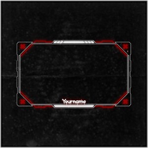 Animated Anime Dark Stream Pack Overlay | Screen, Webcam Frame ...