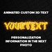 Animated Custom 3D Text Overlay for OBS - Etsy