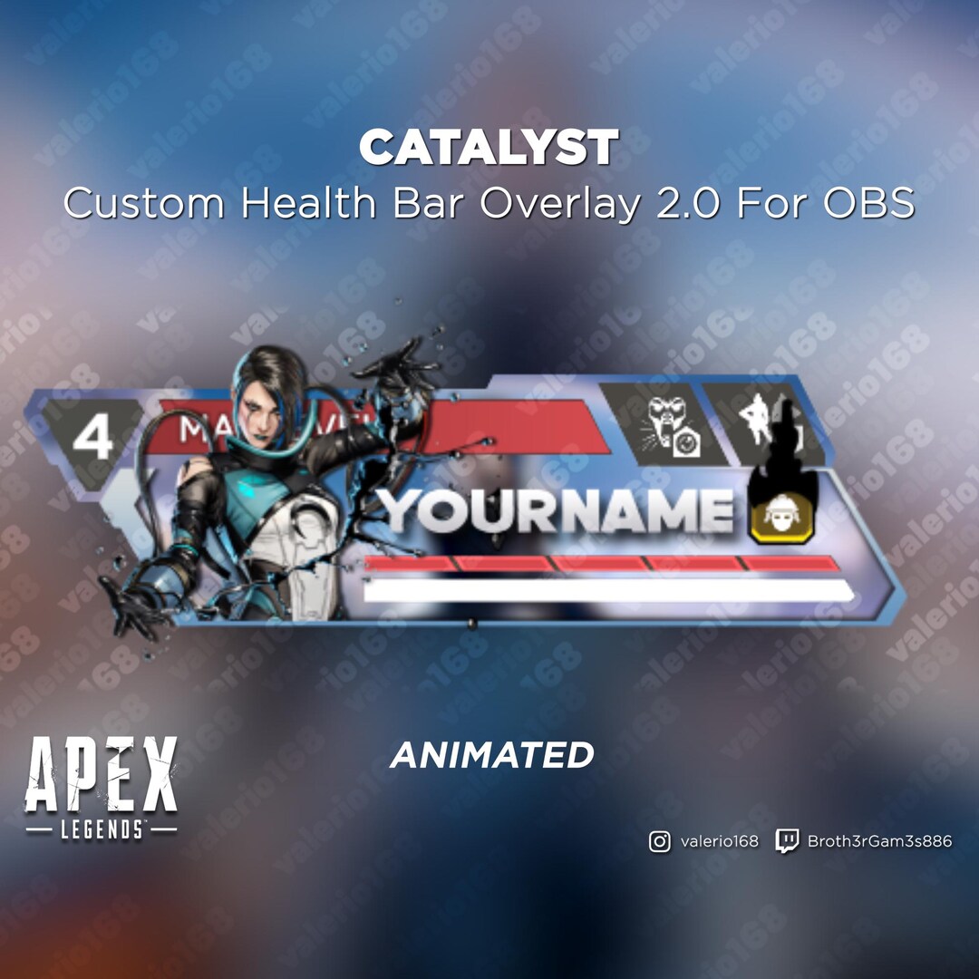 Catalyst Animated - Apex Legends Custom Health Bar 2.0 Overlay for ...