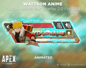 Anime Girl Animated - Apex Legends Custom Health Bar 3.0 Overlay for ...