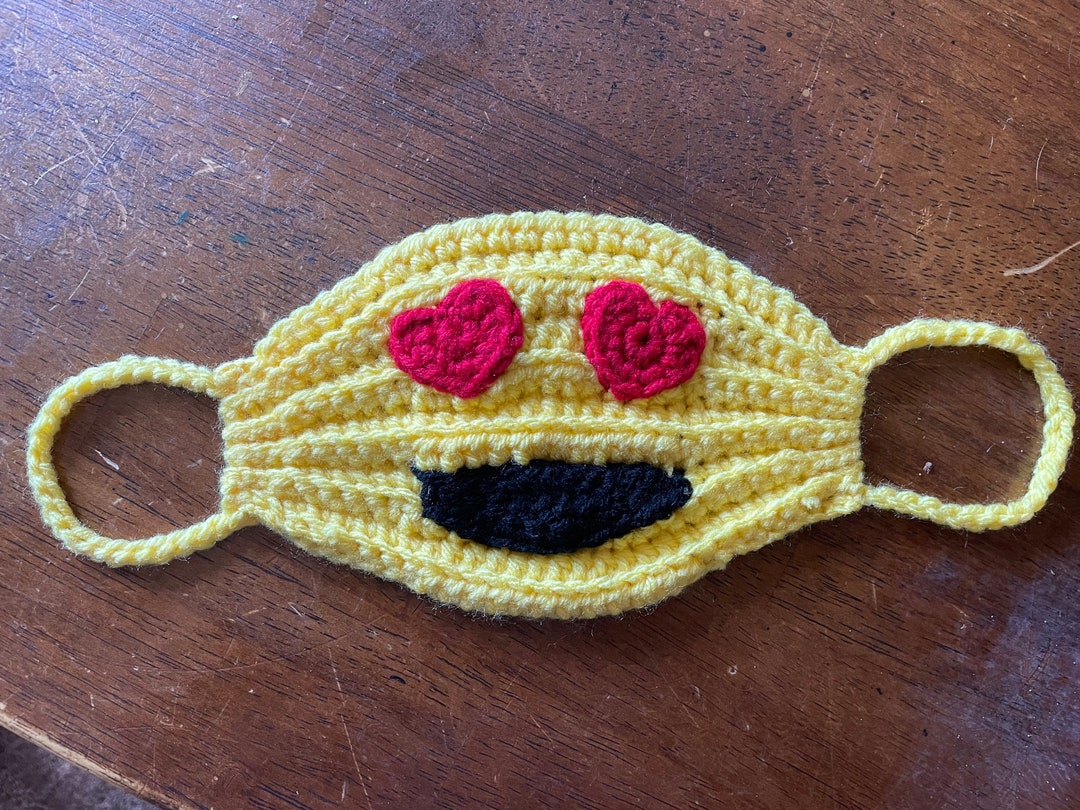 Heart Eyes Emoji Face Mask Pattern PDF - Etsy