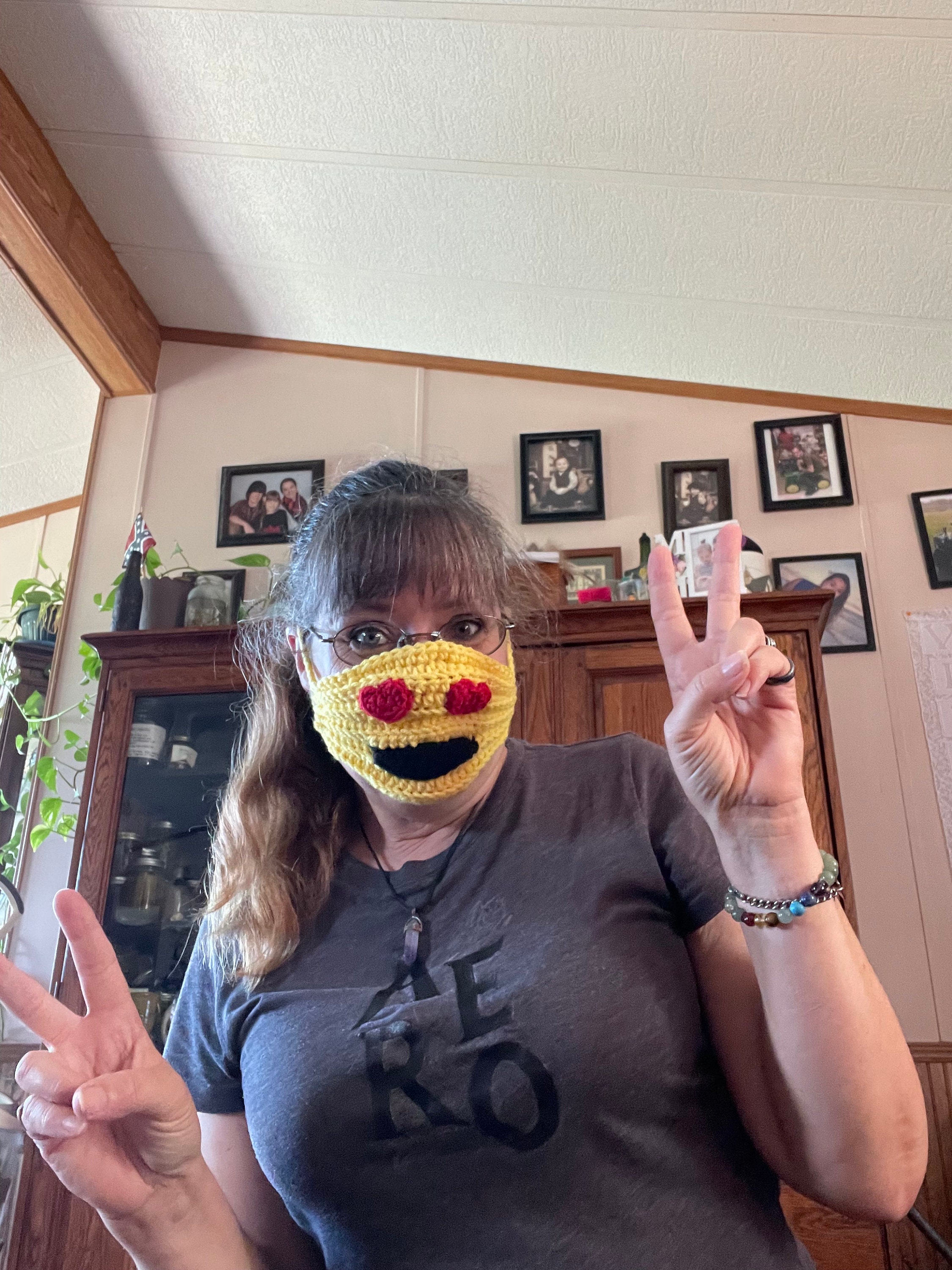 Heart Eyes Emoji Face Mask Pattern PDF - Etsy