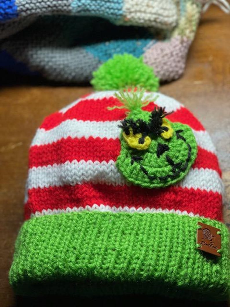 Grinchy Beanie Pdf Pattern - Etsy