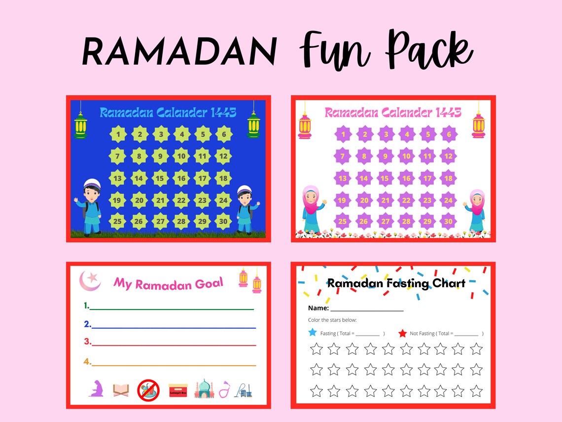 Ramadan Fun Pack Ramadan Activity Pack Printable Happy | Etsy
