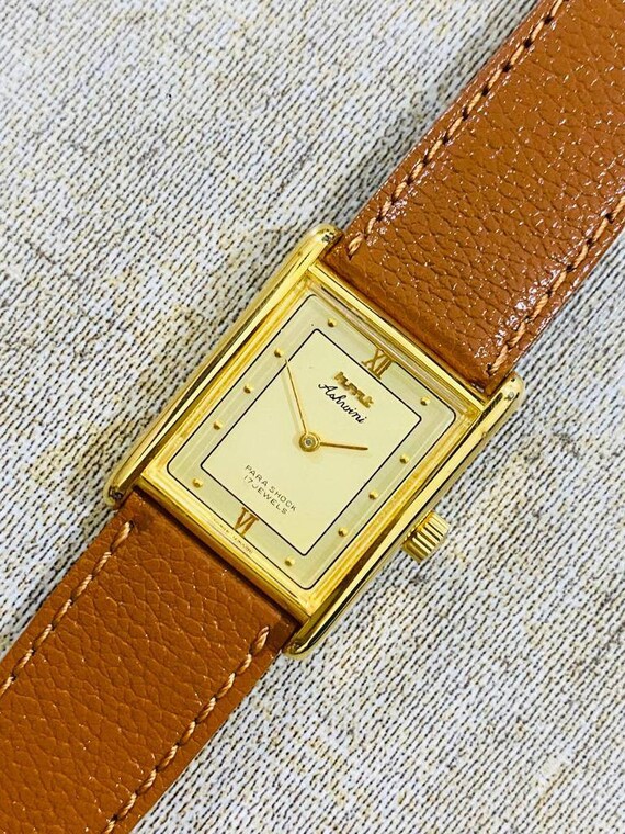 Beautiful Hmt Ashwini Tank Golden Dial Two Hand 17jewels - Etsy