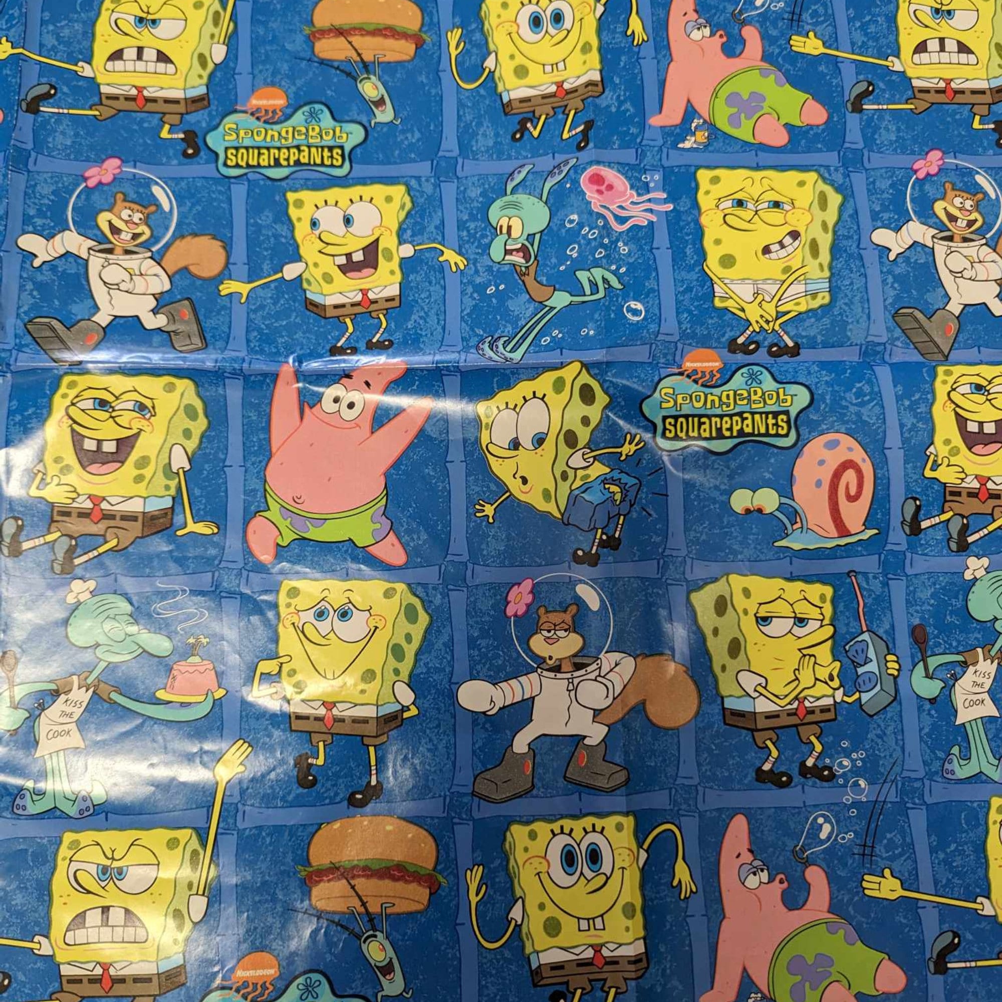 Vintage 2000s Spongebob Squarepants Wrapping Paper Underwater - Etsy