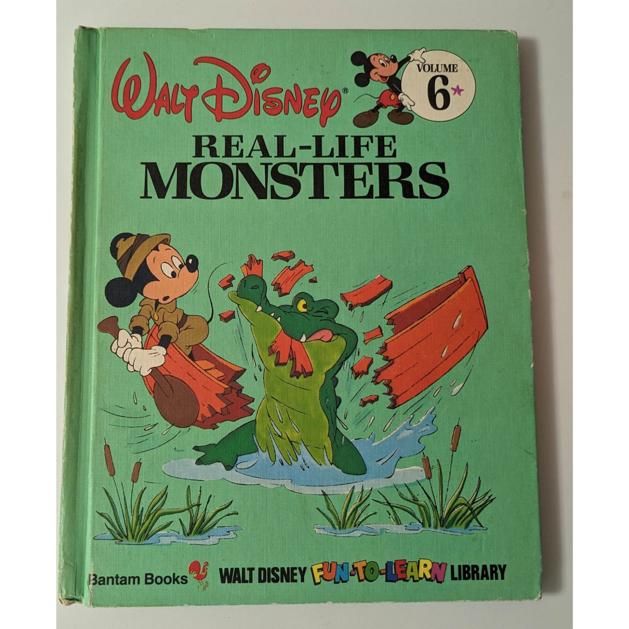 Vintage 1983 Walt Disney Real Life Monsters Book Bantam - Etsy