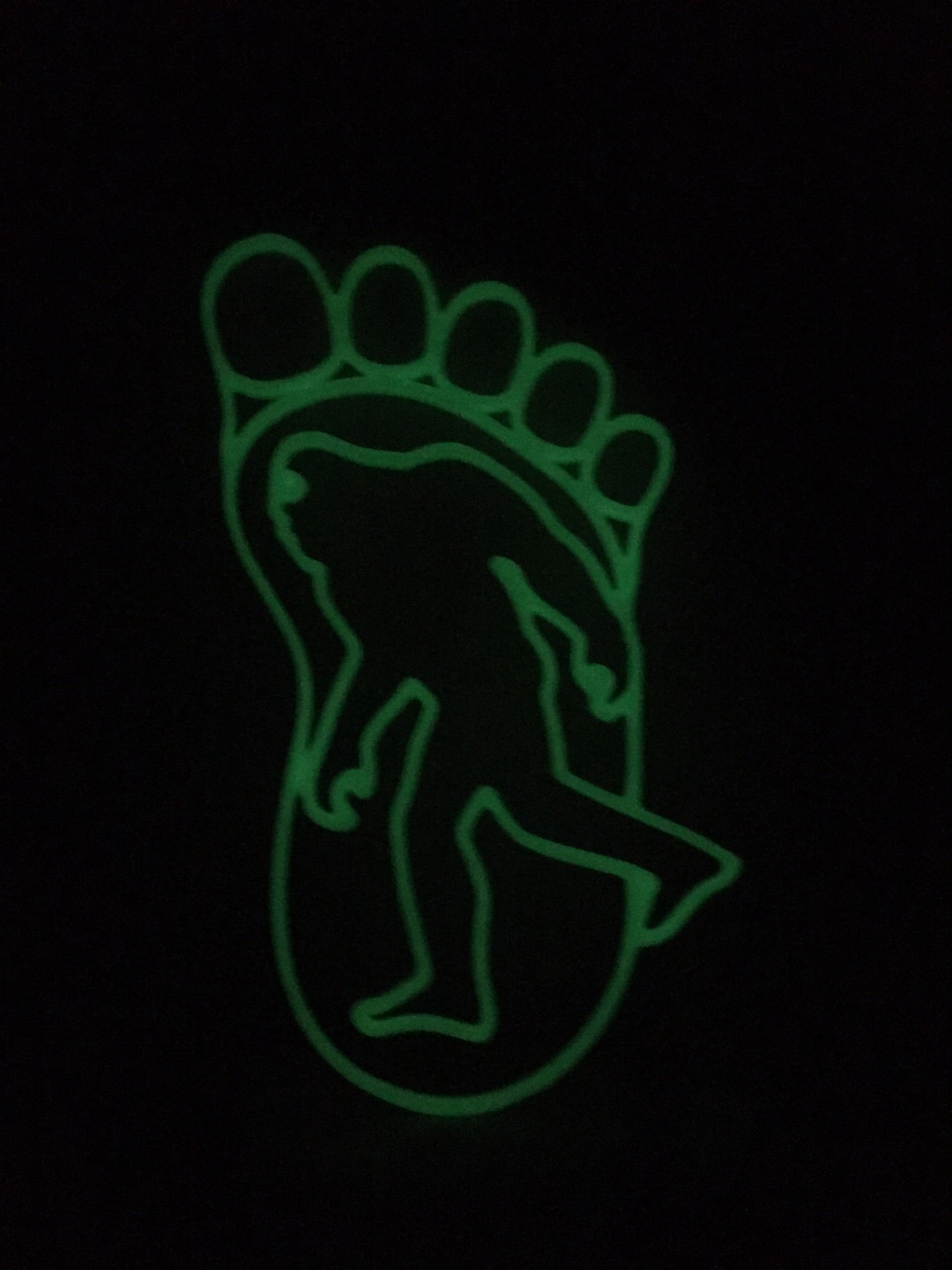 Glow in the Dark Bigfoot Frame - Etsy