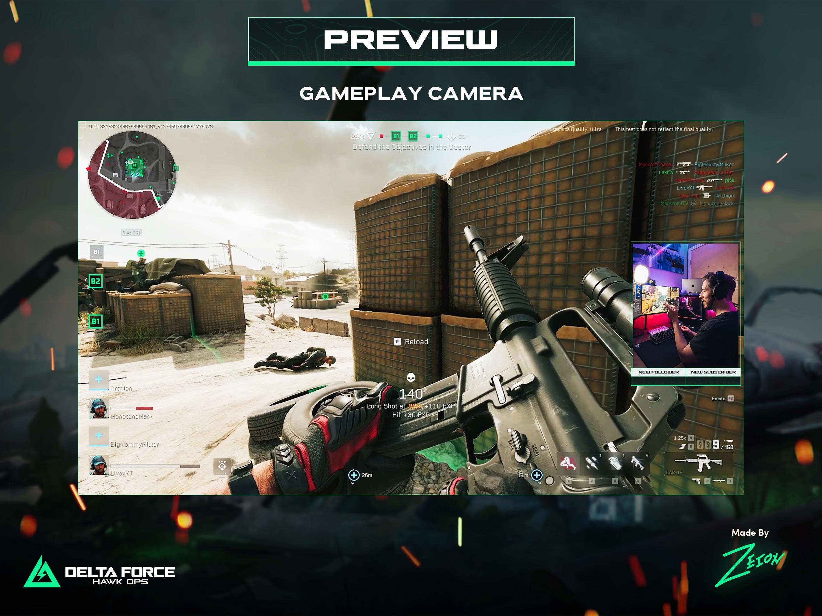 Delta Force | Animated Twitch Youtube Live Streaming Screen Layout ...