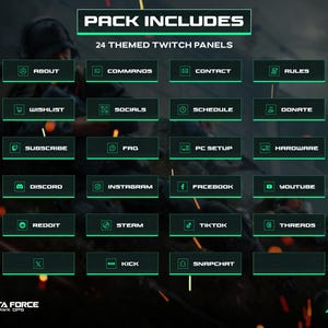 Delta Force | Animated Twitch Youtube Live Streaming Screen Layout ...