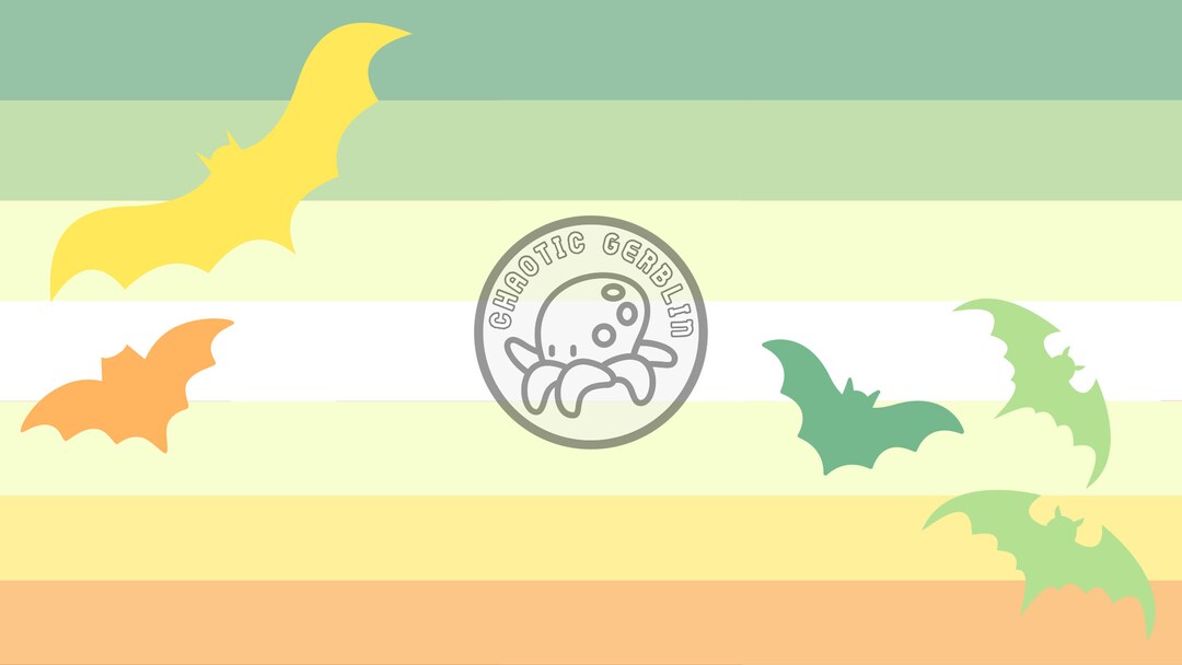 Genderflor Pride Flag Halloween Digital Computer Wallpaper - Etsy