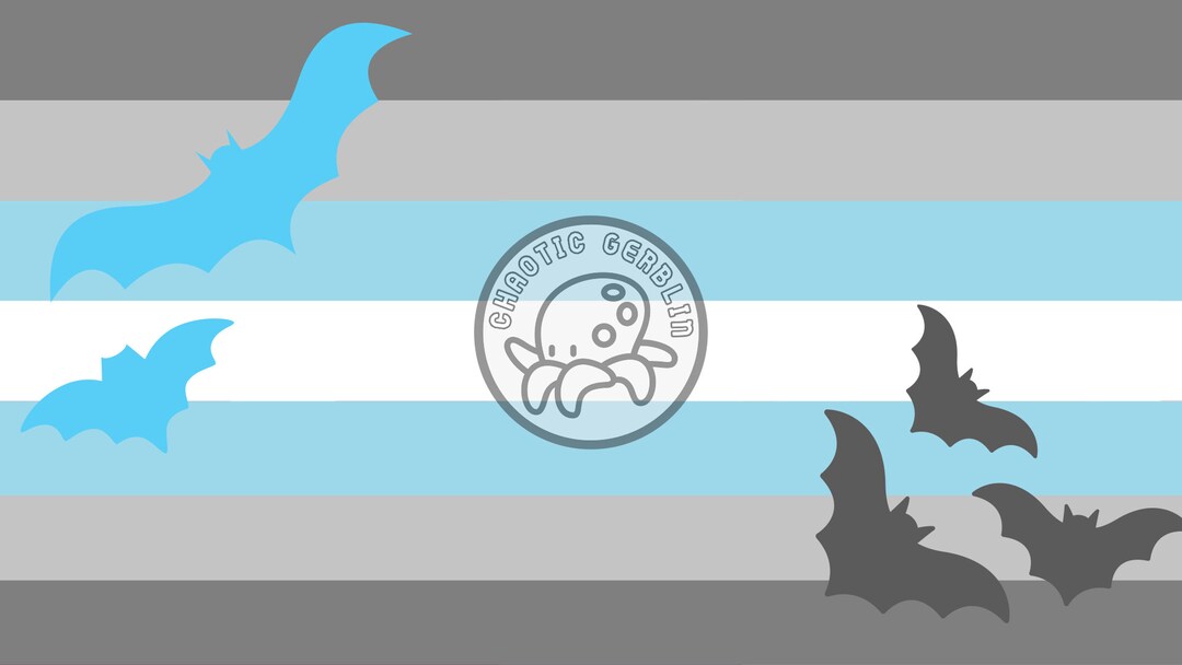 Demiboy Demiguy Pride Flag Halloween Digital Computer Wallpaper - Etsy