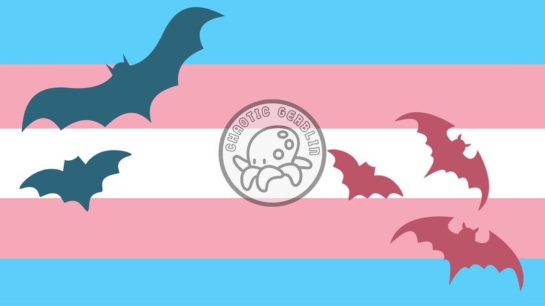 Trans Transgender Pride Flag Halloween Digital Computer Wallpaper - Etsy
