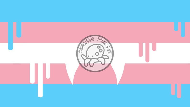 Trans Transgender Pride Flag Halloween Digital Computer Wallpaper - Etsy