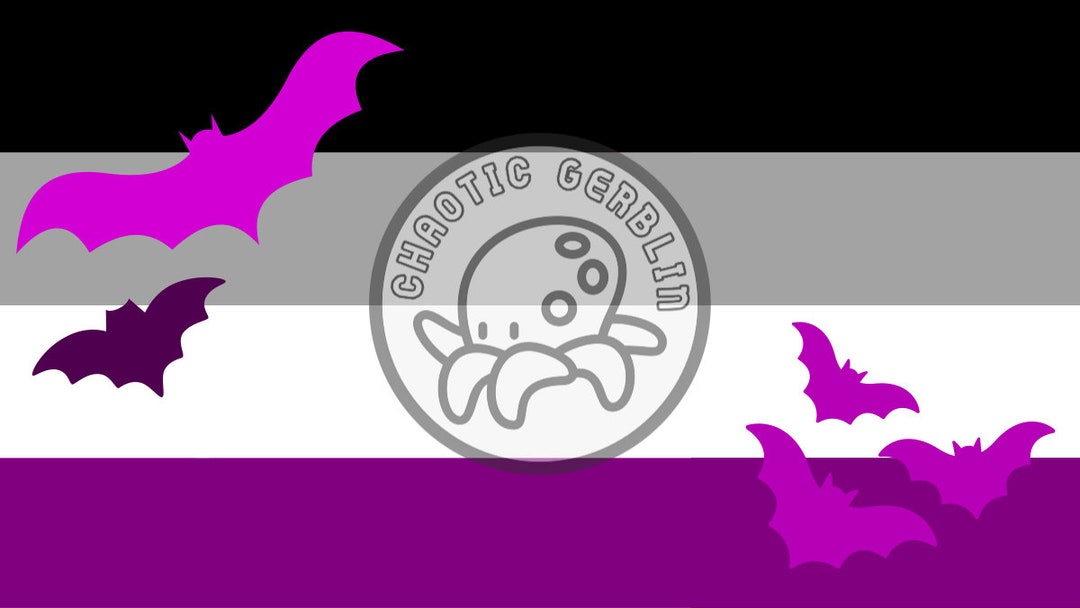 Ace Asexual Pride Flag Halloween Digital Computer Wallpaper - Etsy