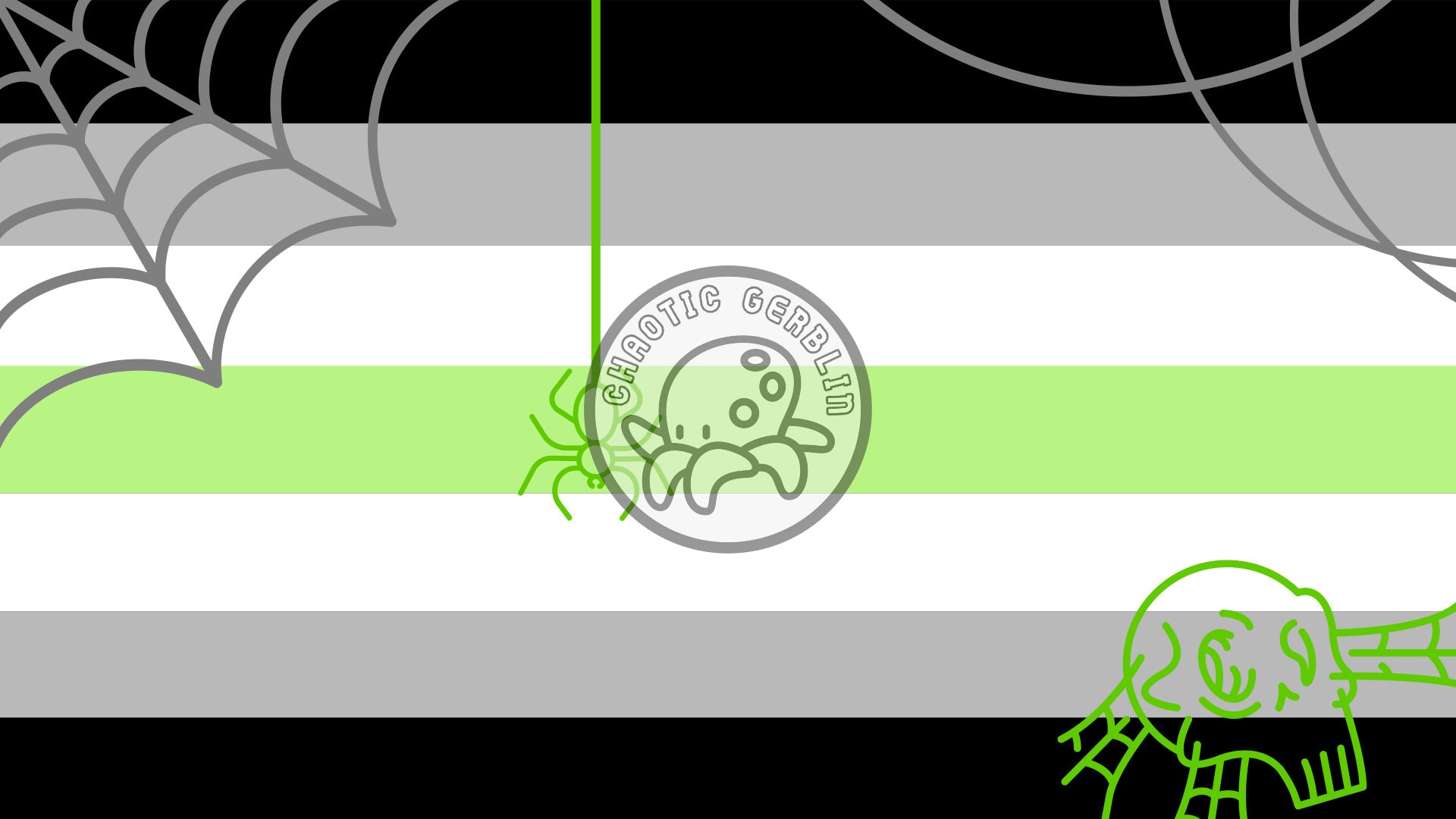 Agender Pride Flag Halloween Digital Computer Wallpaper - Etsy
