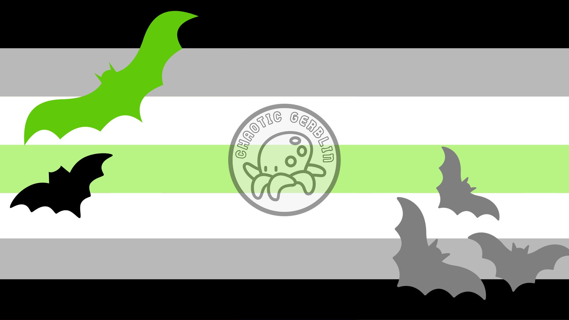 Agender Pride Flag Halloween Digital Computer Wallpaper - Etsy