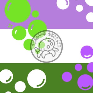 Genderqueer Pride Flag Halloween Digital Computer Wallpaper - Etsy