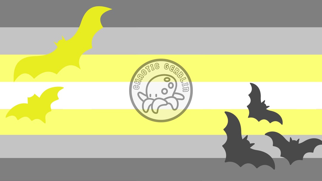 Demigender Pride Flag Halloween Digital Computer Wallpaper - Etsy