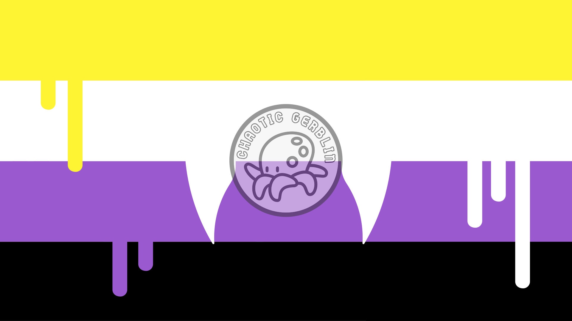 Non-binary Enby Pride Flag Halloween Digital Computer Wallpaper - Etsy