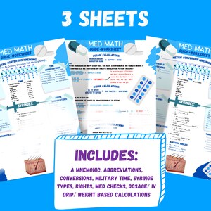 Nursing Medication Dosage Calculation Nursing Med Math Calculation ...