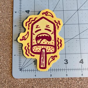 Paleta De Mango Con Chile Sticker | Mexican Art Sticker | Paisa Art ...