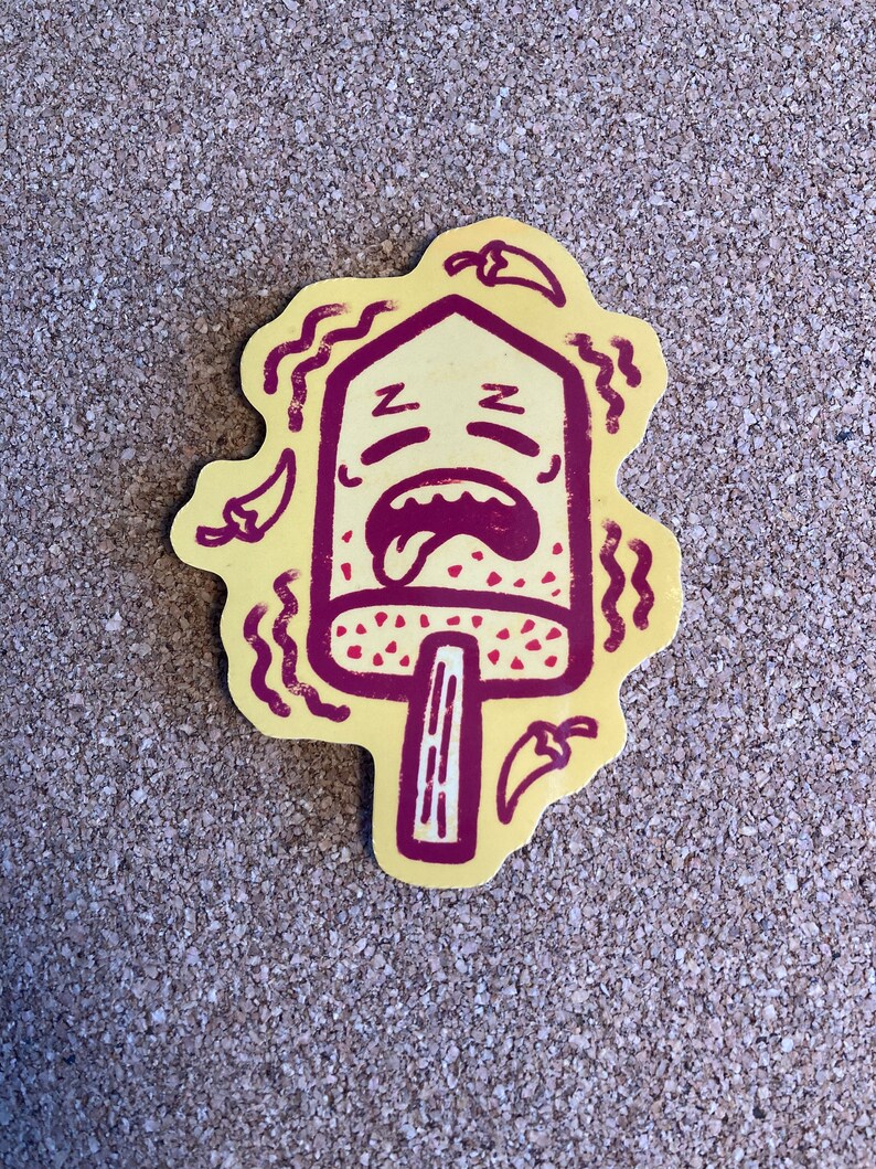 Paleta De Mango Con Chile Sticker | Mexican Art Sticker | Paisa Art ...
