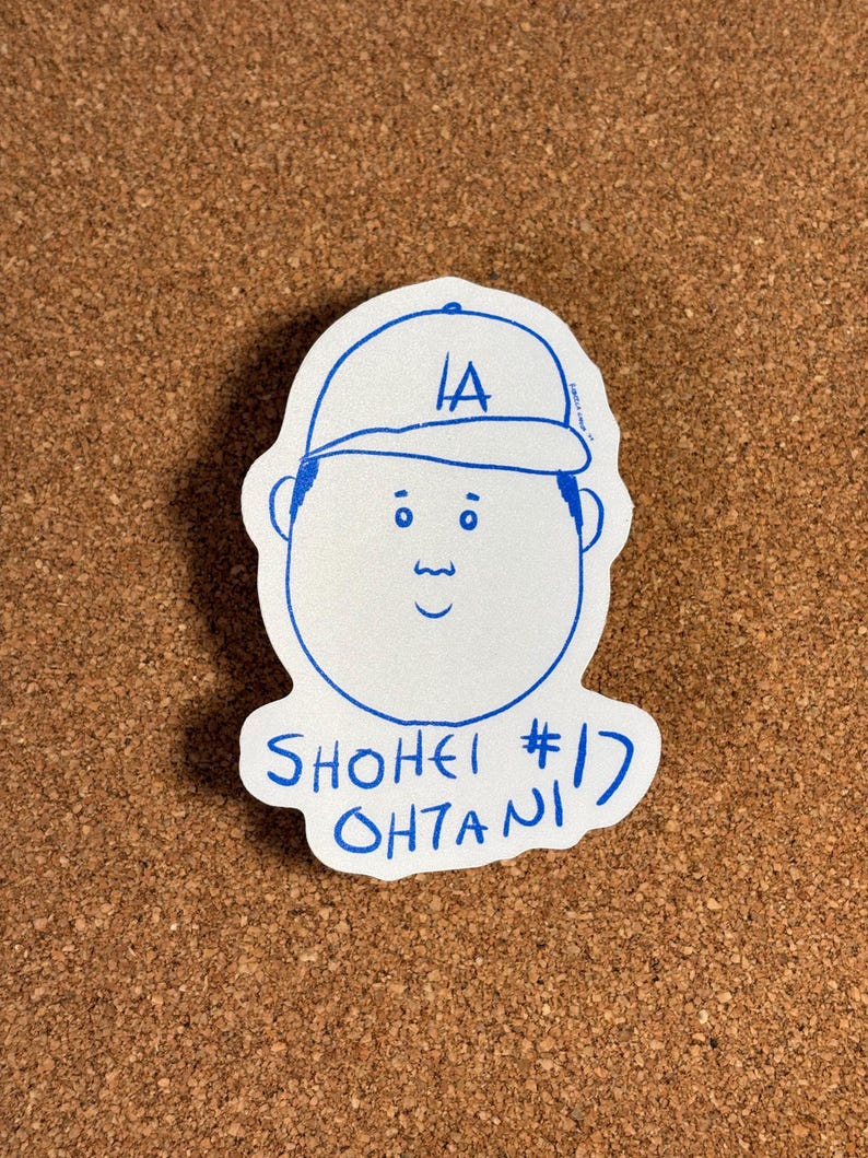 Shohei Ohtani - Sticker | Dodgers 2024 World Champions Gear | 大谷 翔平 ...