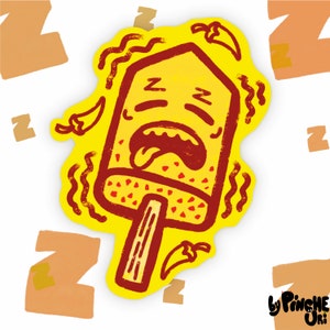 Paleta De Mango Con Chile Sticker | Mexican Art Sticker | Paisa Art ...