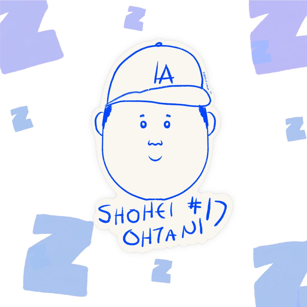 Shohei Ohtani - Sticker | Dodgers 2024 World Champions Gear | 大谷 翔平 ...