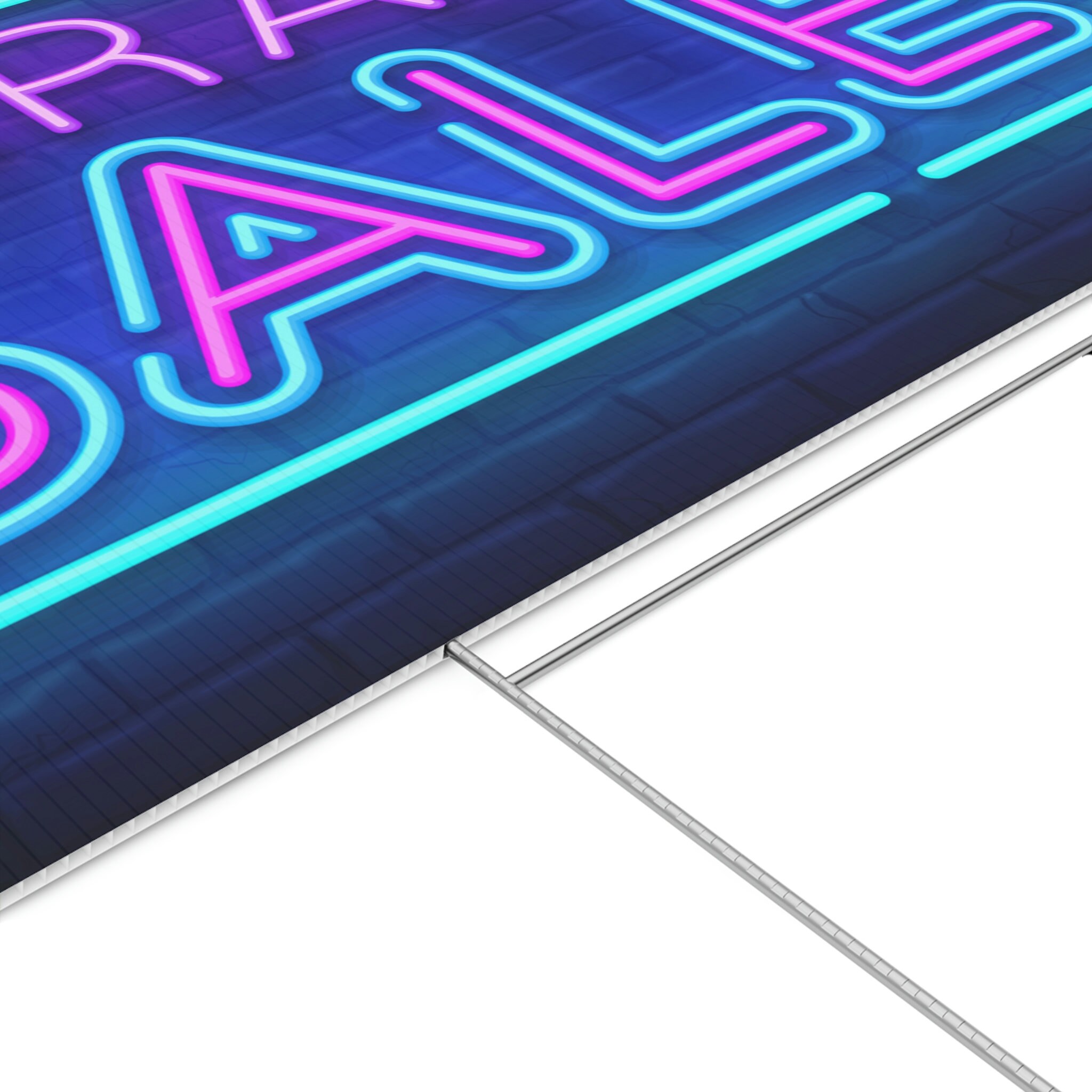 Neon Look Garage Sale Yard Sign - Etsy