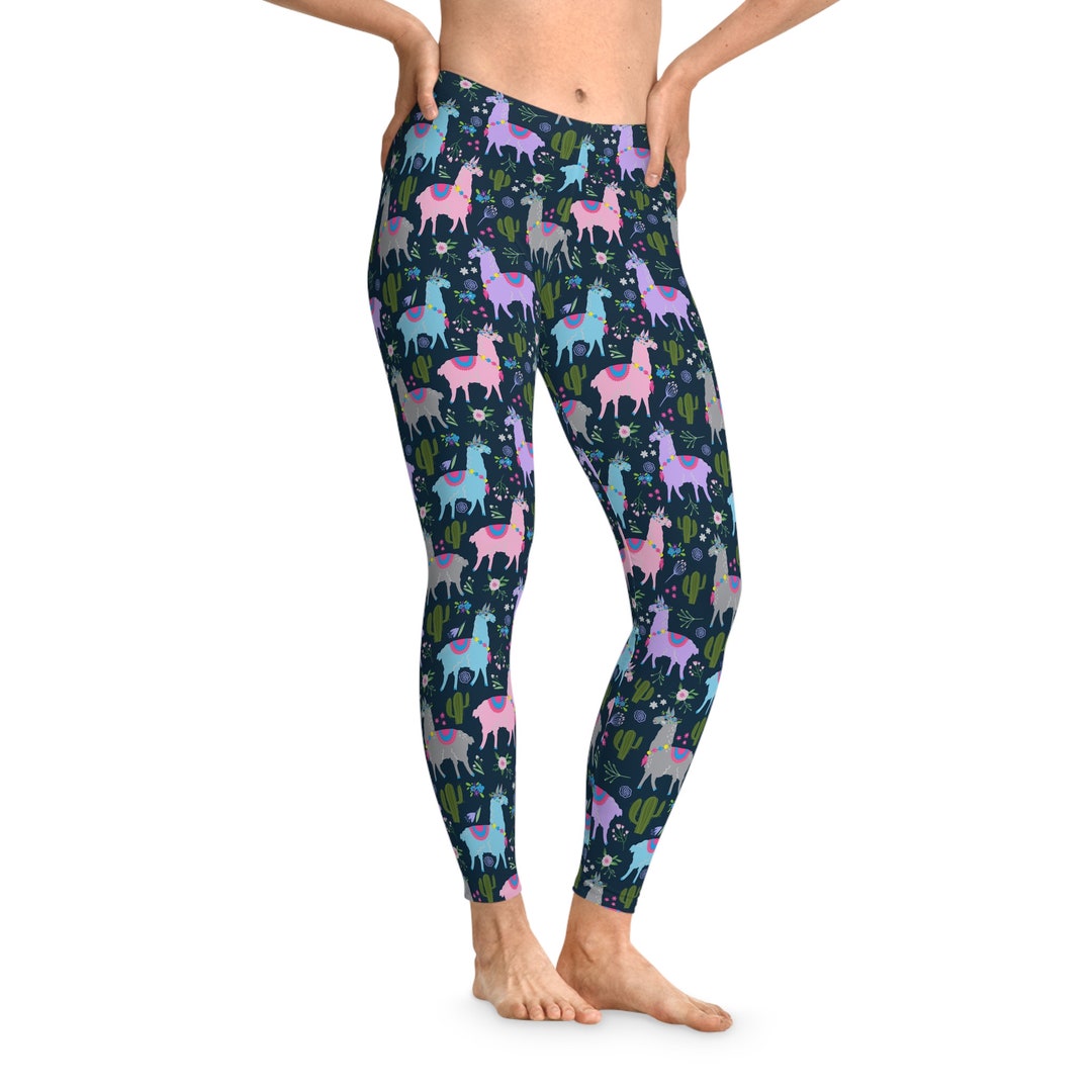 Llama Fantasy Stretchy Leggings - Etsy
