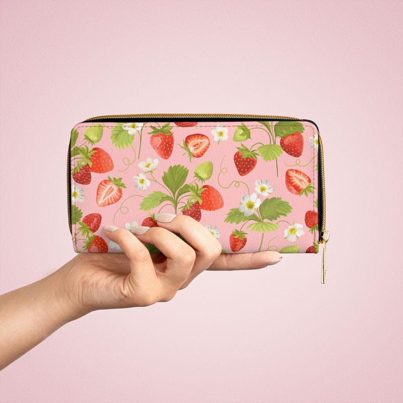 Strawberry Wallet - Etsy