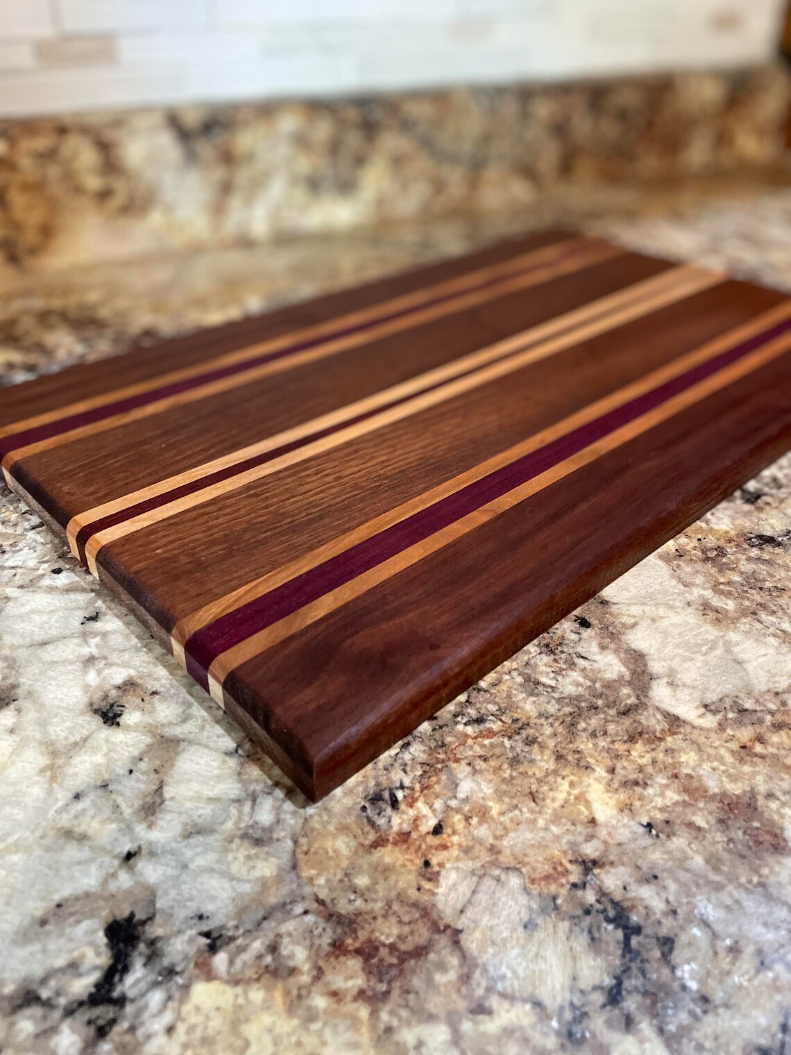 Handmade Wooden Charcuterie Board Rustic Serving Platter Elegant Cheese ...