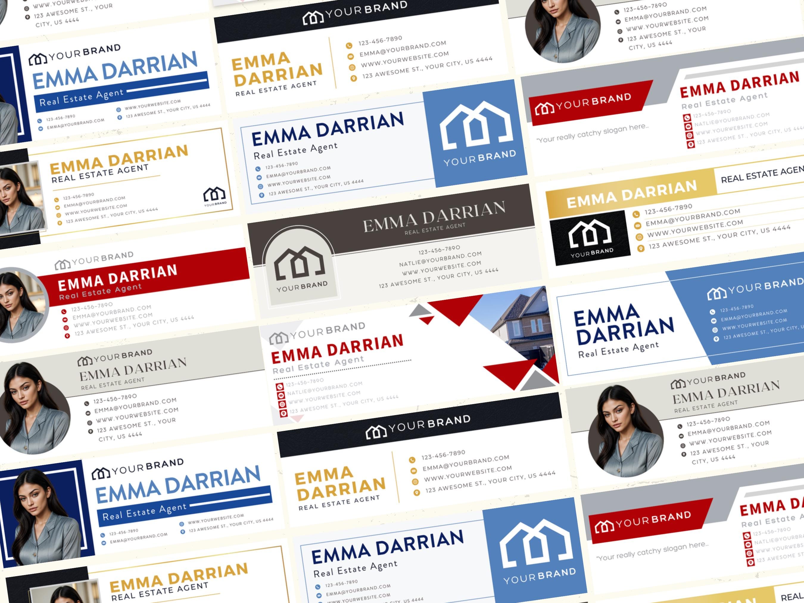 Email Signature Template, Real Estate Signature Template, Digital ...