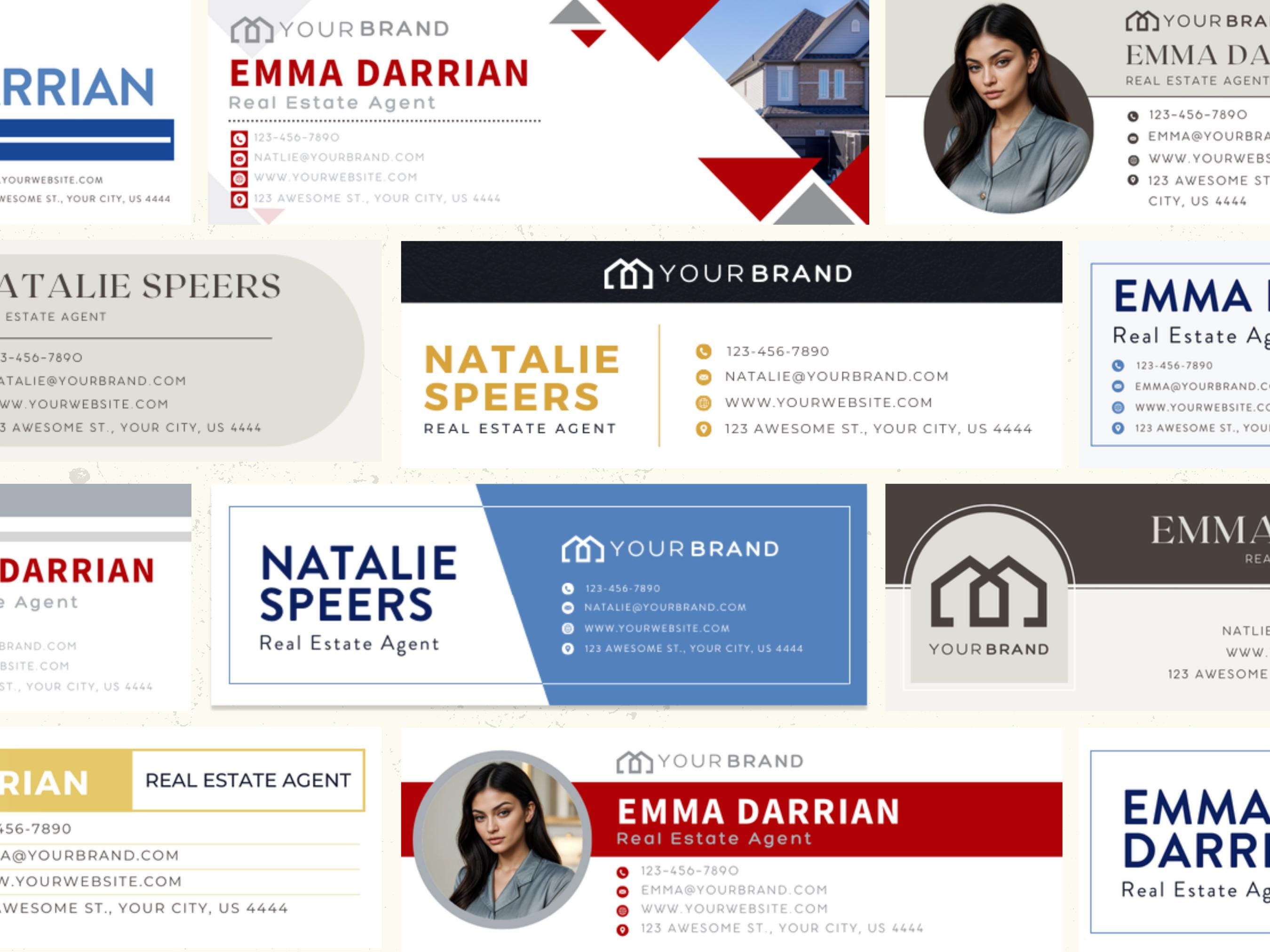 Email Signature Template, Real Estate Signature Template, Digital ...