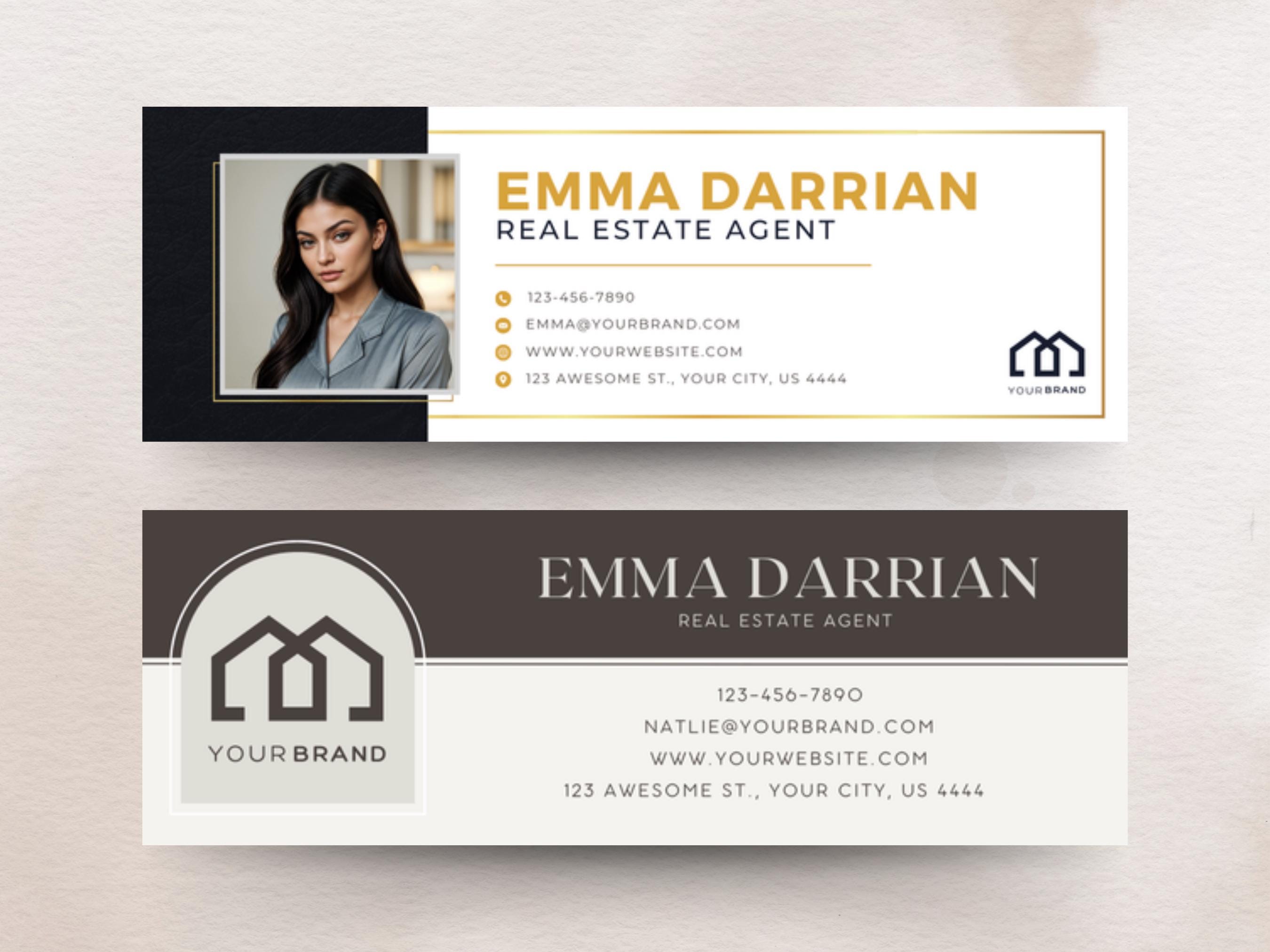 Email Signature Template, Real Estate Signature Template, Digital ...