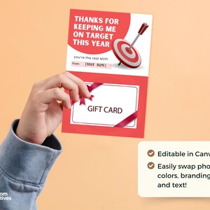 Teacher Gift Card Template, Teacher Appreciation, Thank You Gift Card ...