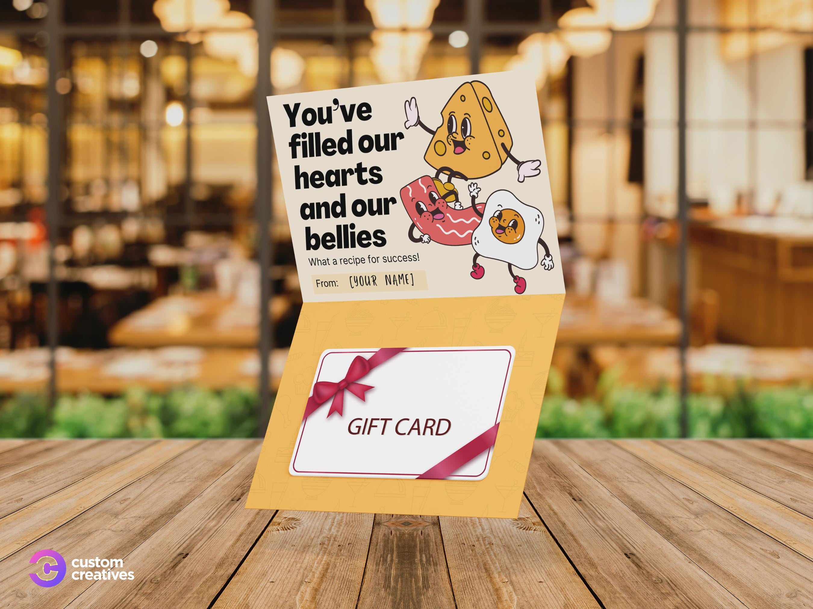 Teacher Gift Card Template, Teacher Appreciation, Thank You Gift Card ...