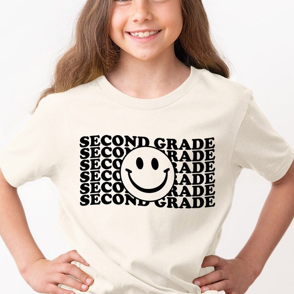 2nd Grade Smiley Face Svg - Etsy